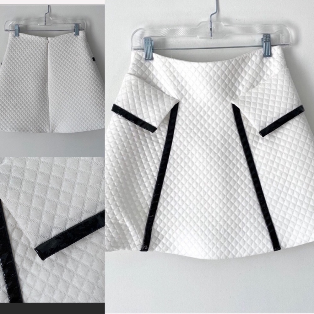 Alexis Barbara Quilted Cream Skirt - Gem